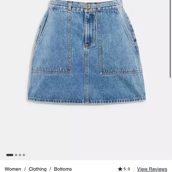 Coach | Skirts | Coach Denim Mini Skirt | Poshmark